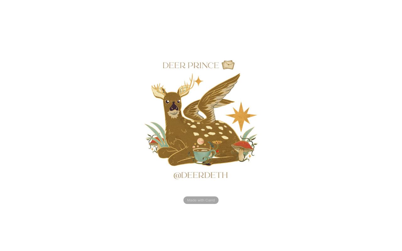 dear deer prince.
